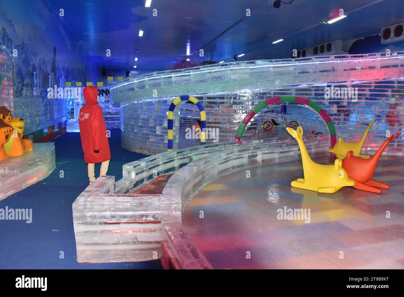 Snow, Ice World, Ice Sculptures playground, Phnom Penh, Cambodia, South ...