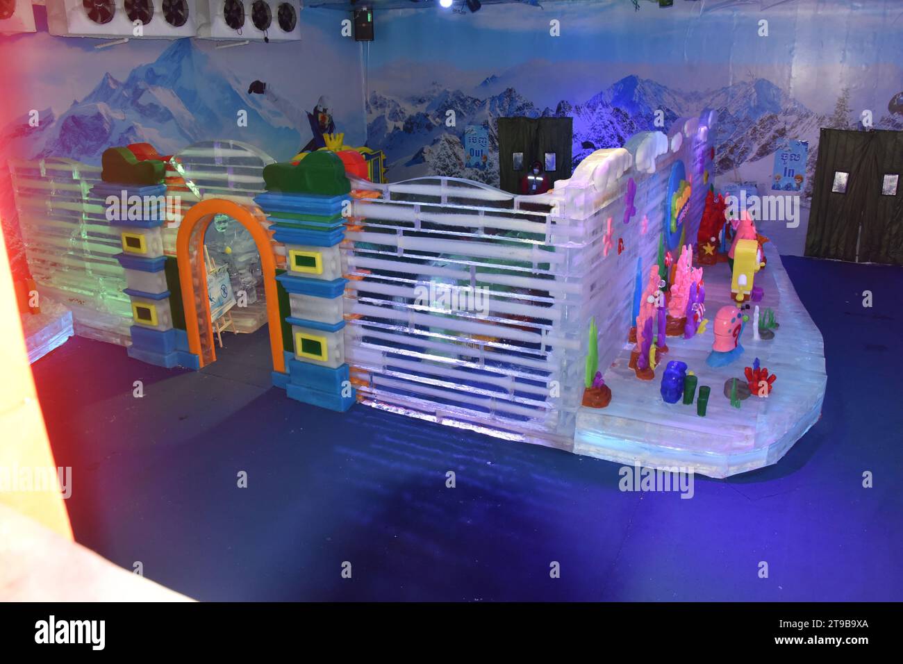 Snow, Ice World, Ice Sculptures playground, Phnom Penh, Cambodia, South ...