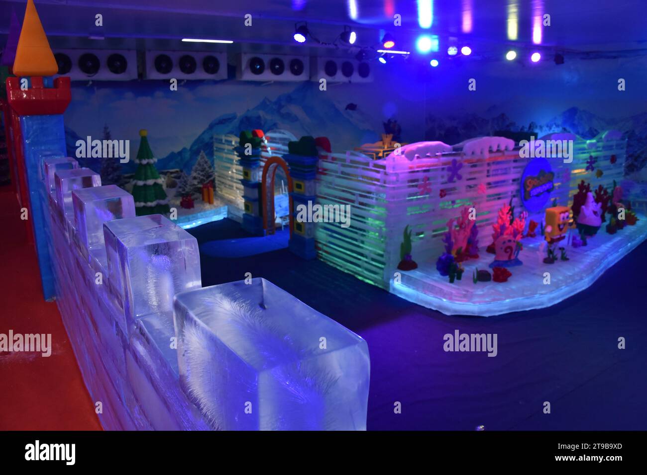 Snow, Ice World, Ice Sculptures playground, Phnom Penh, Cambodia, South ...