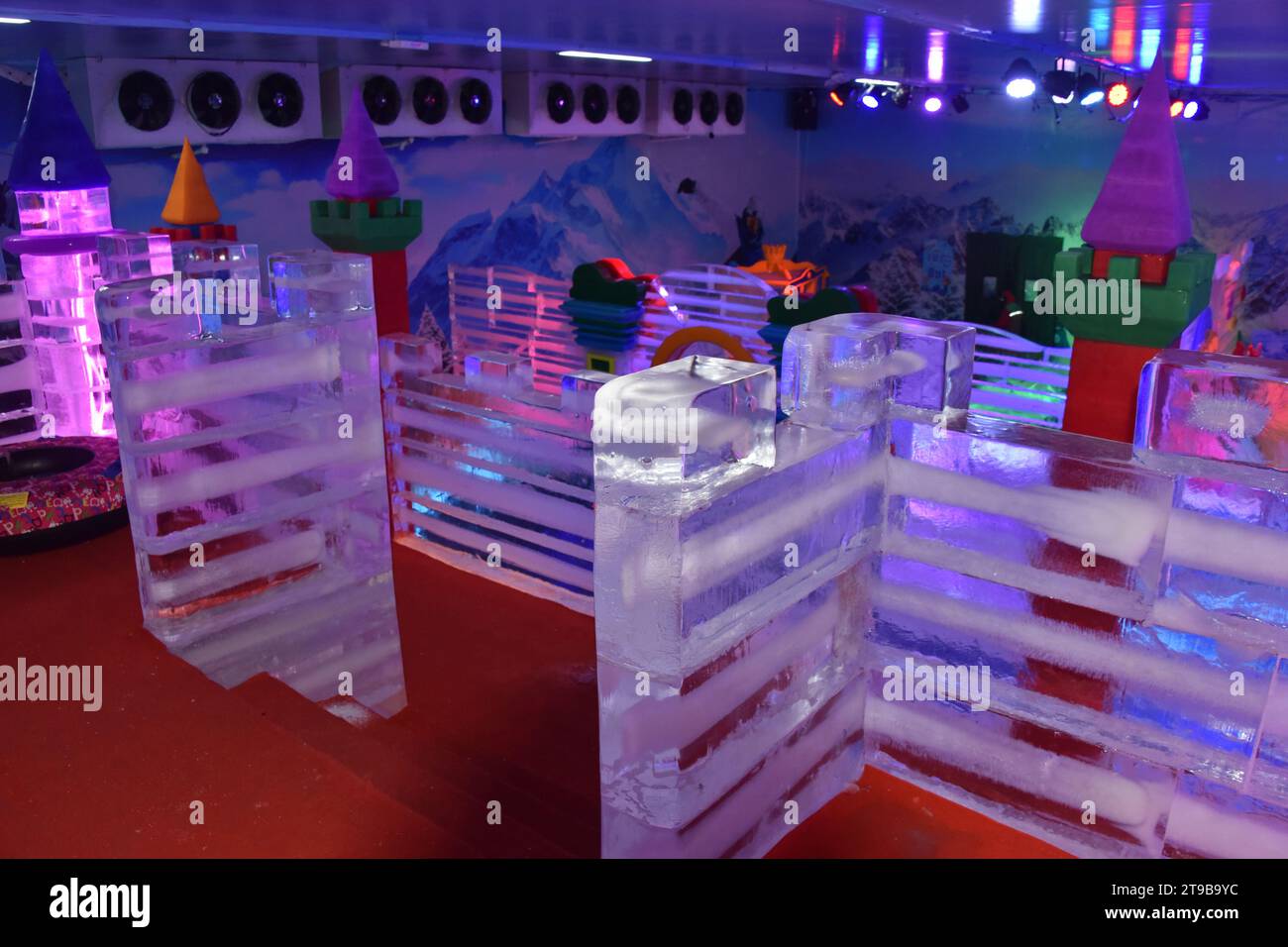 Snow, Ice World, Ice Sculptures playground, Phnom Penh, Cambodia, South ...