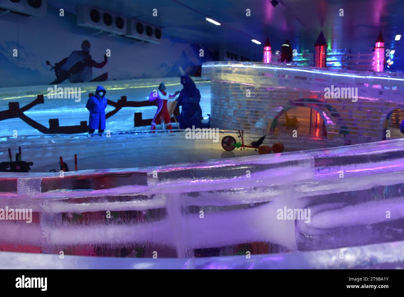 Snow, Ice World, Ice Sculptures playground, Phnom Penh, Cambodia, South ...