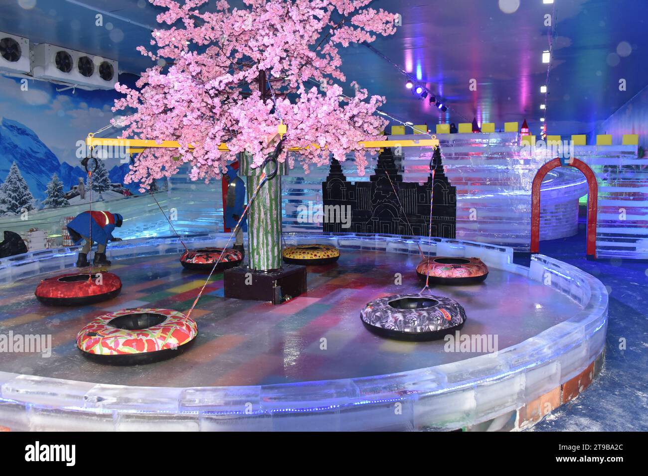 Snow, Ice World, Ice Sculptures playground, Phnom Penh, Cambodia, South ...