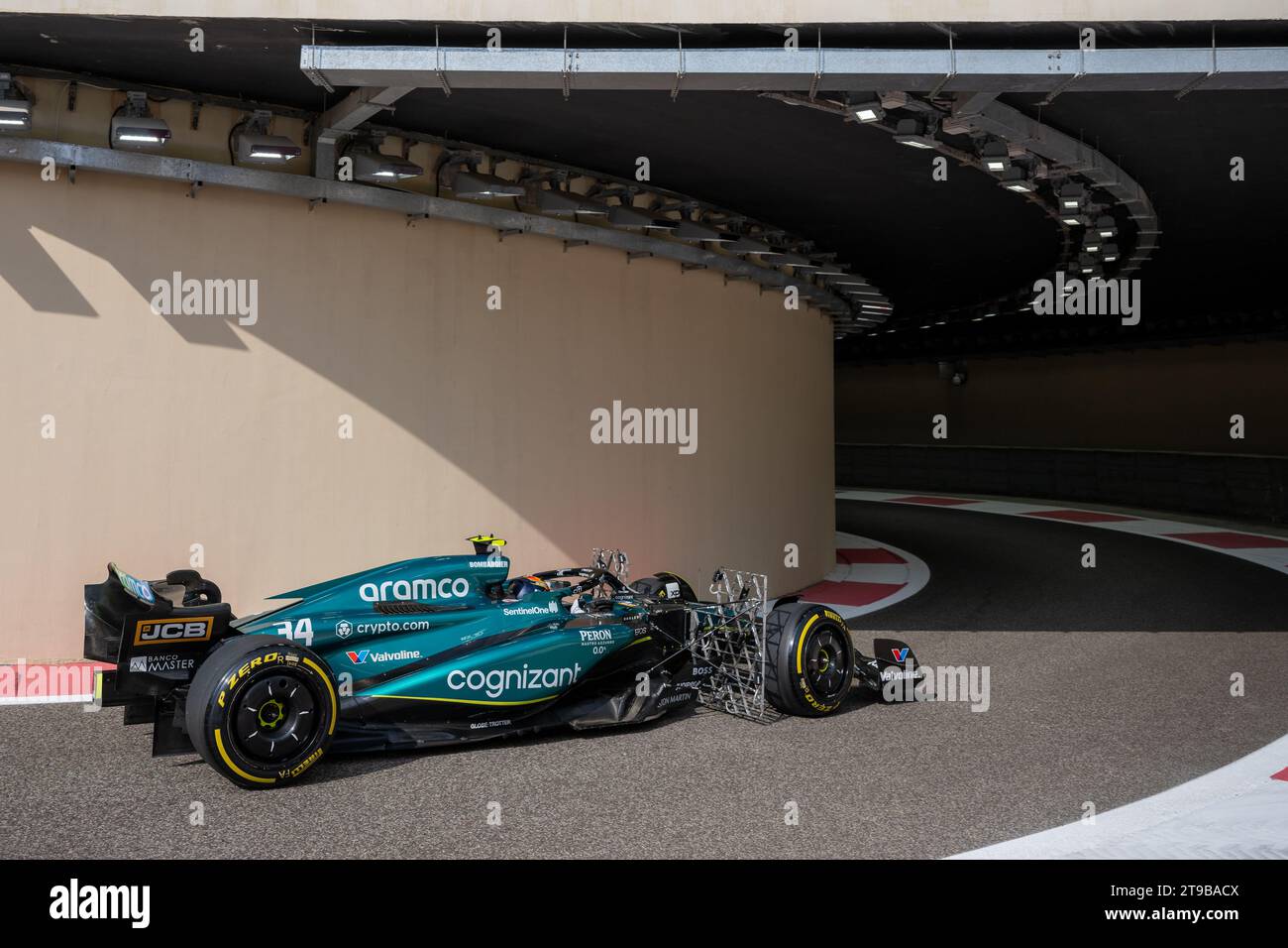 ABU DHABI,UAE. 24TH NOV 2023. Felipe Drugovich (ASTON MARTIN). AHMAD ...