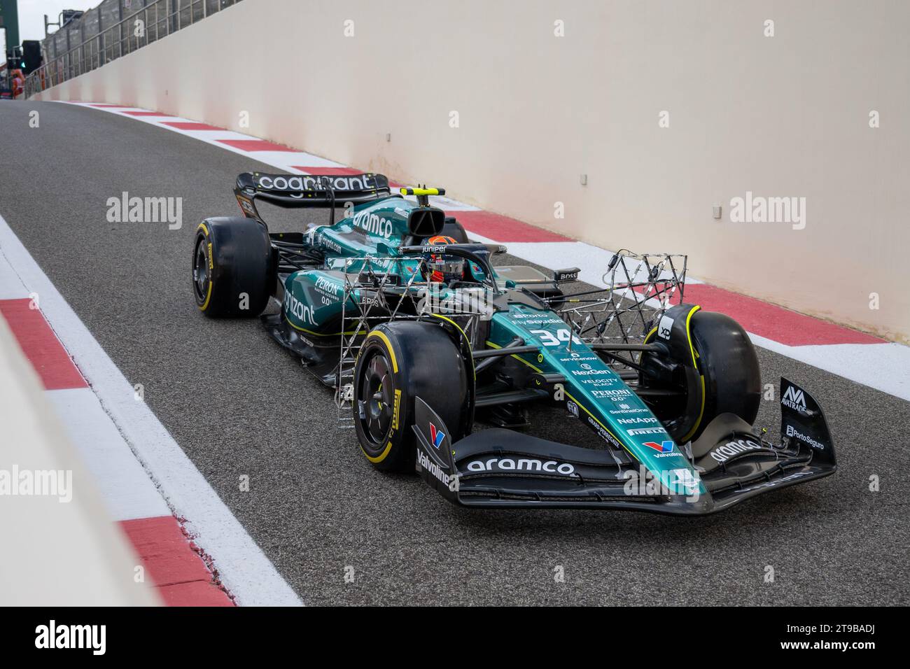 ABU DHABI,UAE. 24TH NOV 2023. Felipe Drugovich (ASTON MARTIN). AHMAD ...