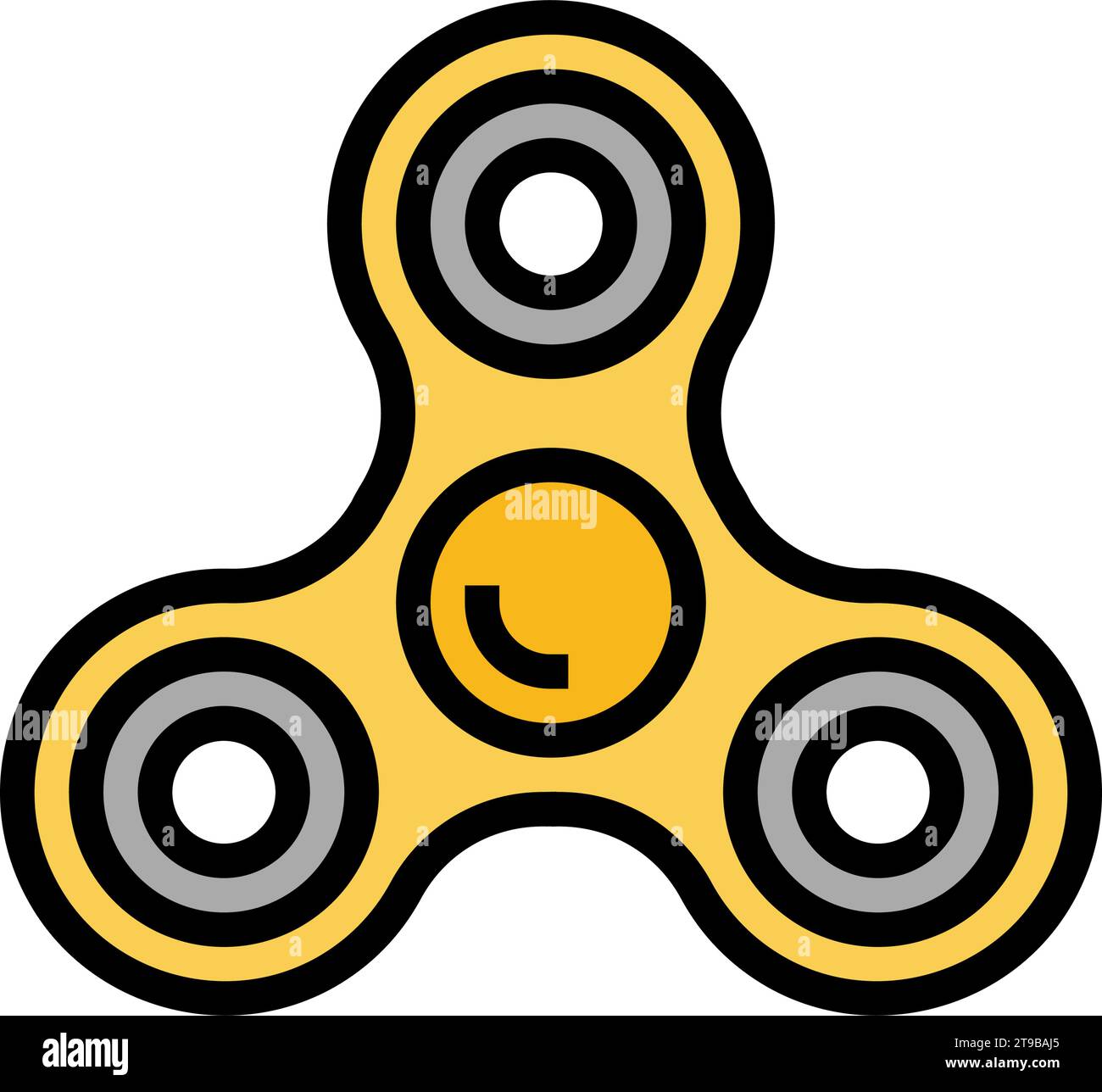 fidget spinner fidget toy color icon vector illustration Stock Vector ...