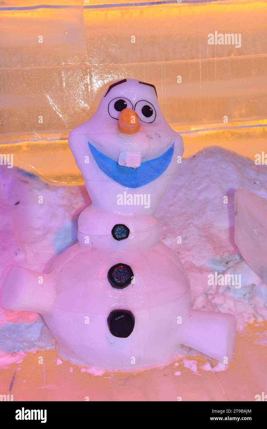 Snow, Ice World, Ice Sculptures playground, Phnom Penh, Cambodia, South ...