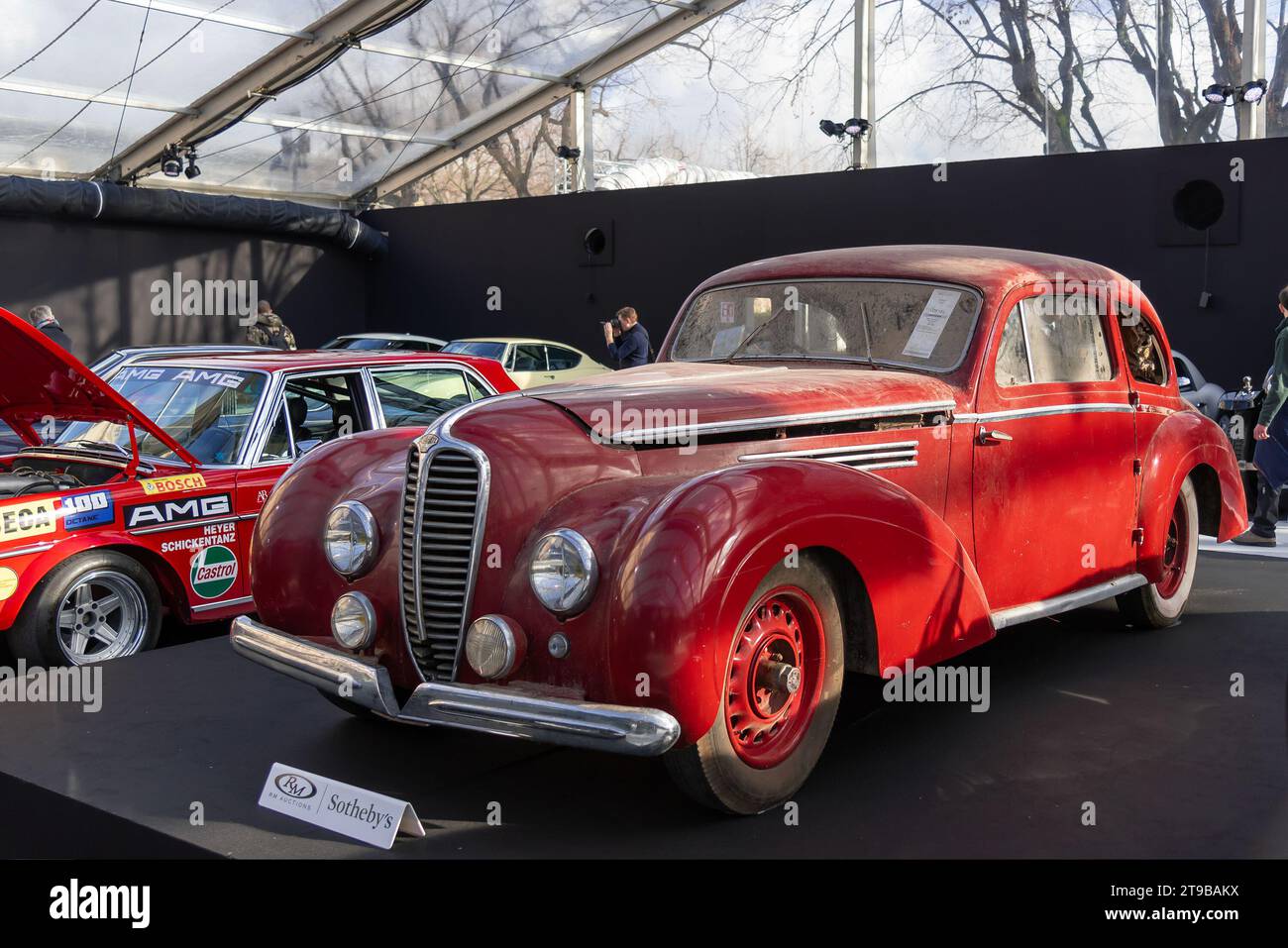 Paris, France - RM Sotheby's Paris 2020. Focus on a red 1949 Delahaye ...