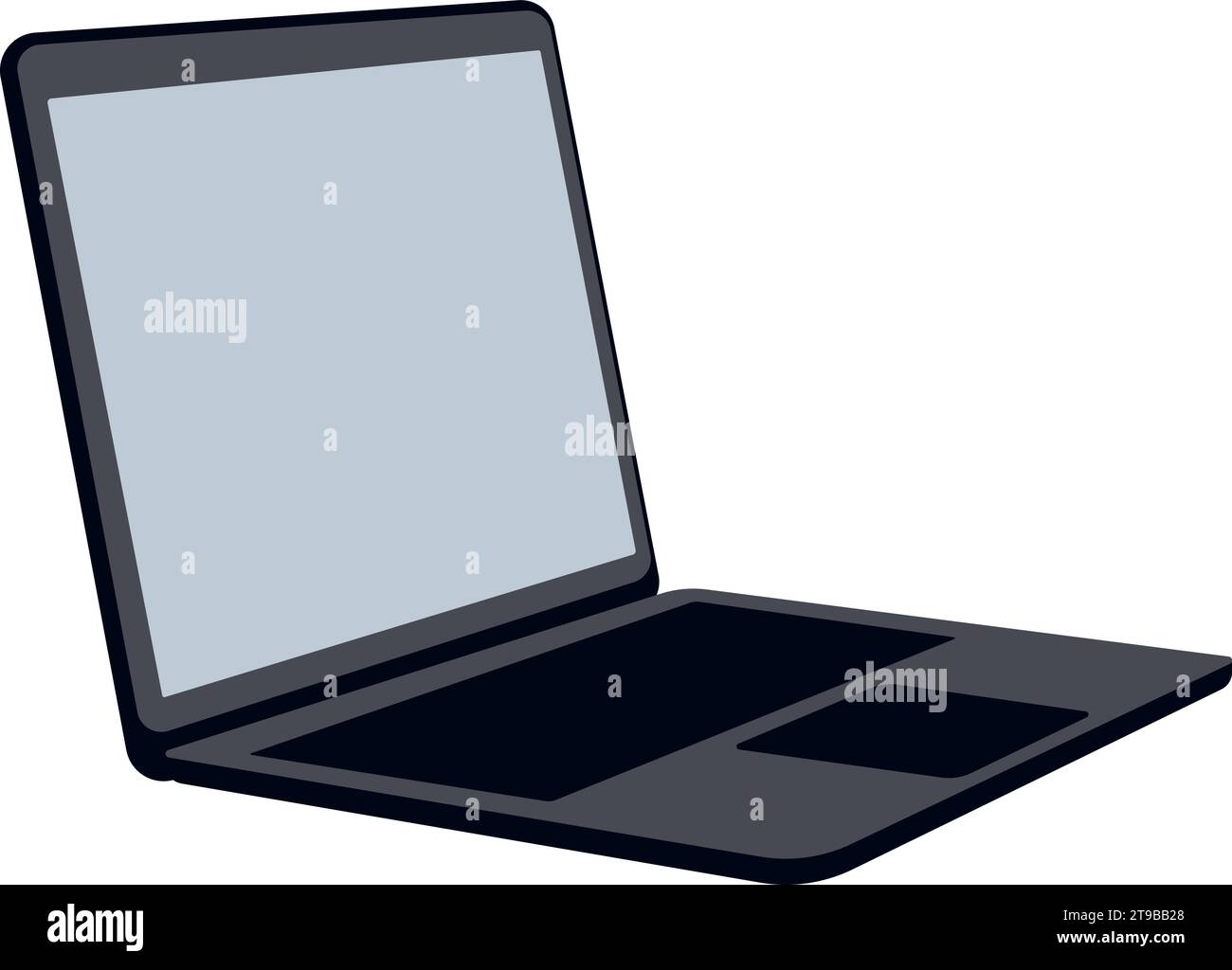 Laptop icon side view. Vector illustration Stock Vector Image & Art - Alamy