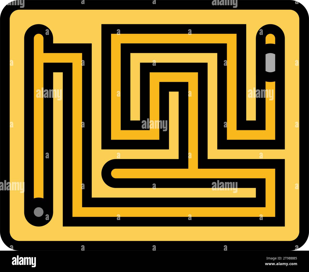 marble maze fidget toy color icon vector illustration Stock Vector ...