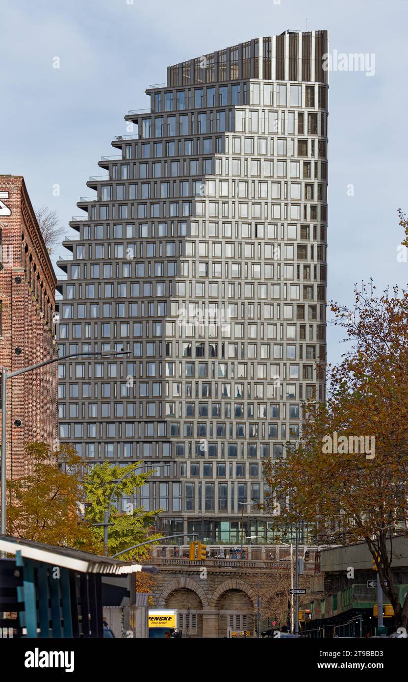 Olympia DUMBO is a 33-story sail-shaped glass and steel mixed-use condo ...