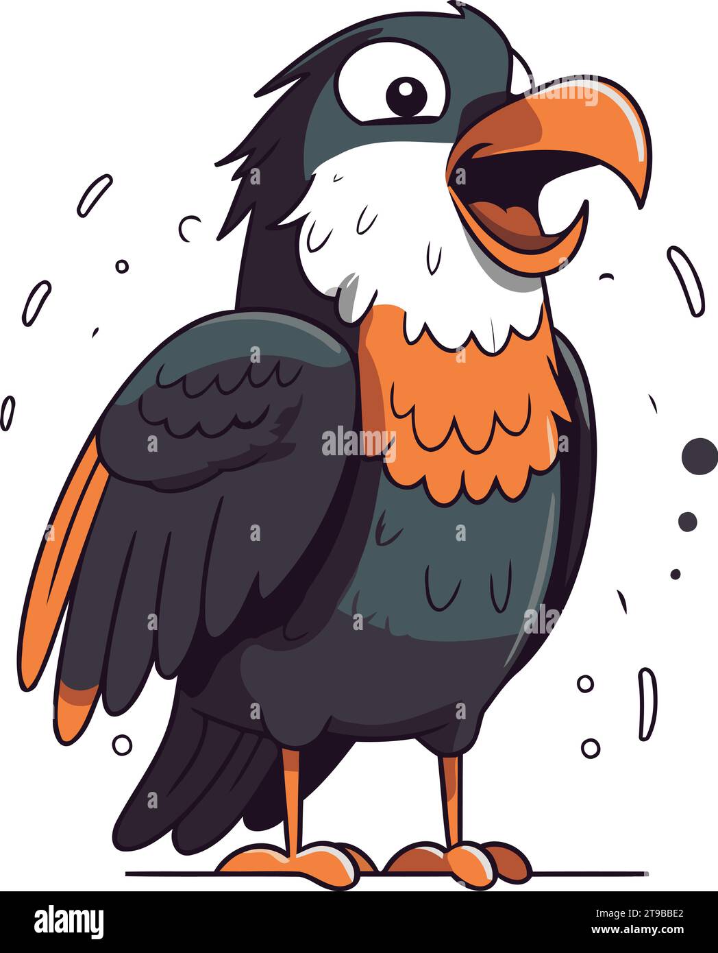 Bald eagle cartoon icon Stock Vector Images - Alamy
