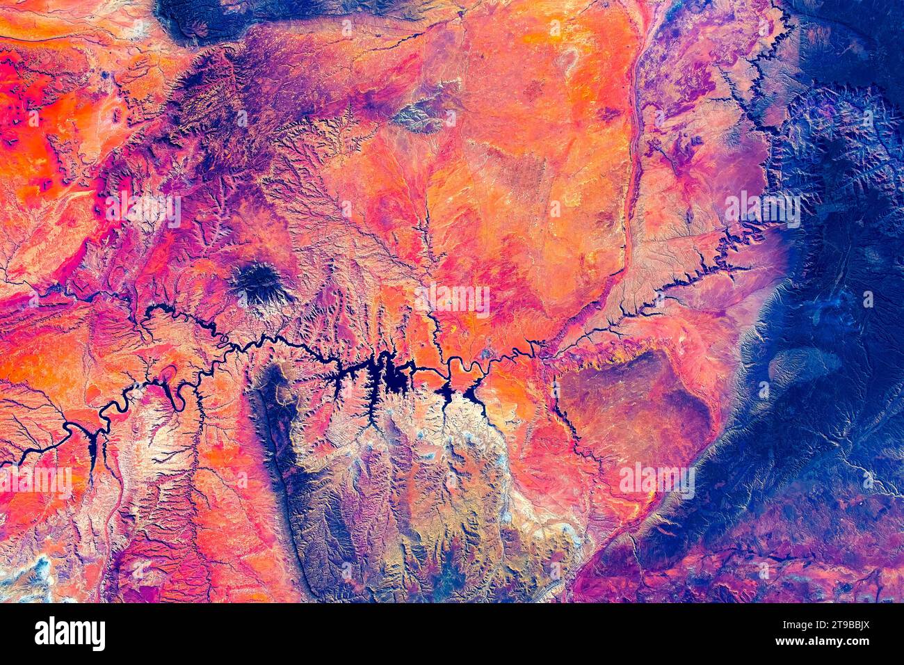 Beauty in nature. Planet Earth feature or detail. Aerial view from the ...