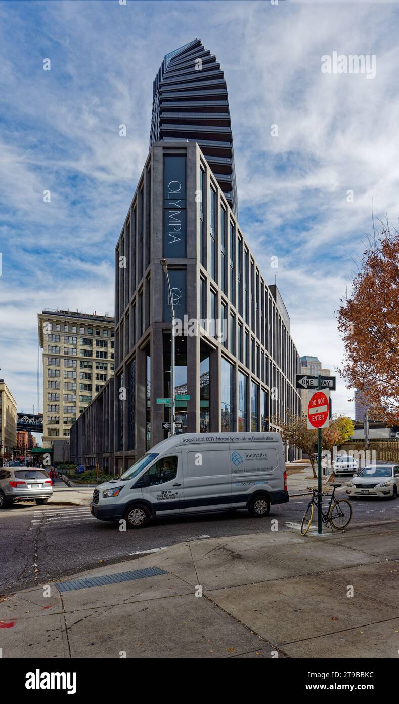 Olympia DUMBO is a 33-story sail-shaped glass and steel mixed-use condo ...