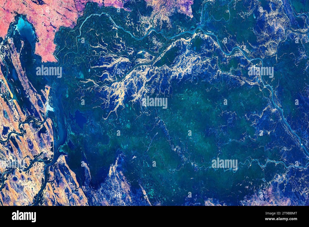 Beauty in nature. Planet Earth feature or detail. Aerial view from the ...