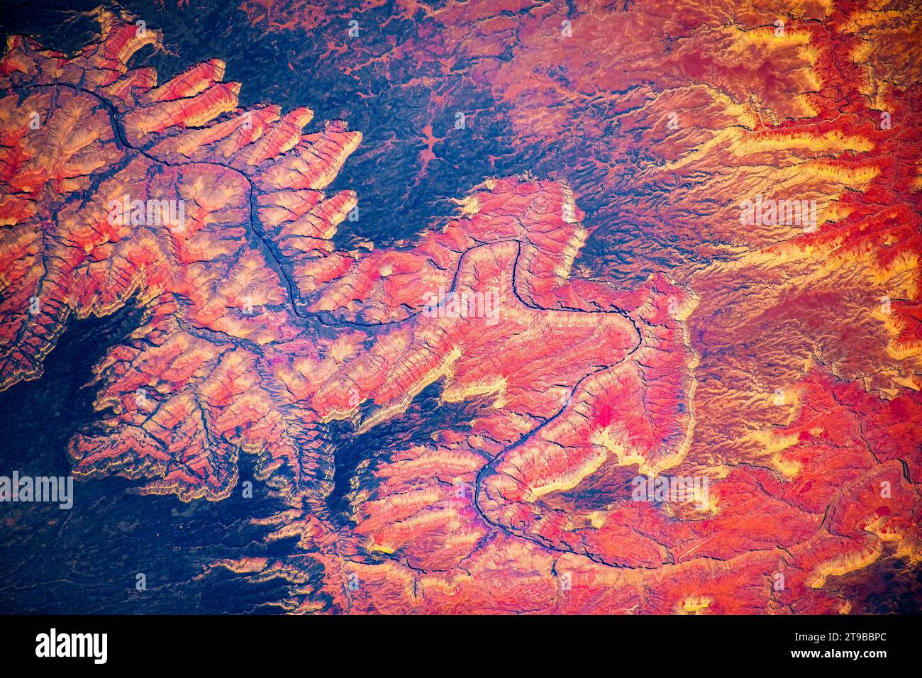 Beauty in nature. Planet Earth feature or detail. Aerial view from the ...