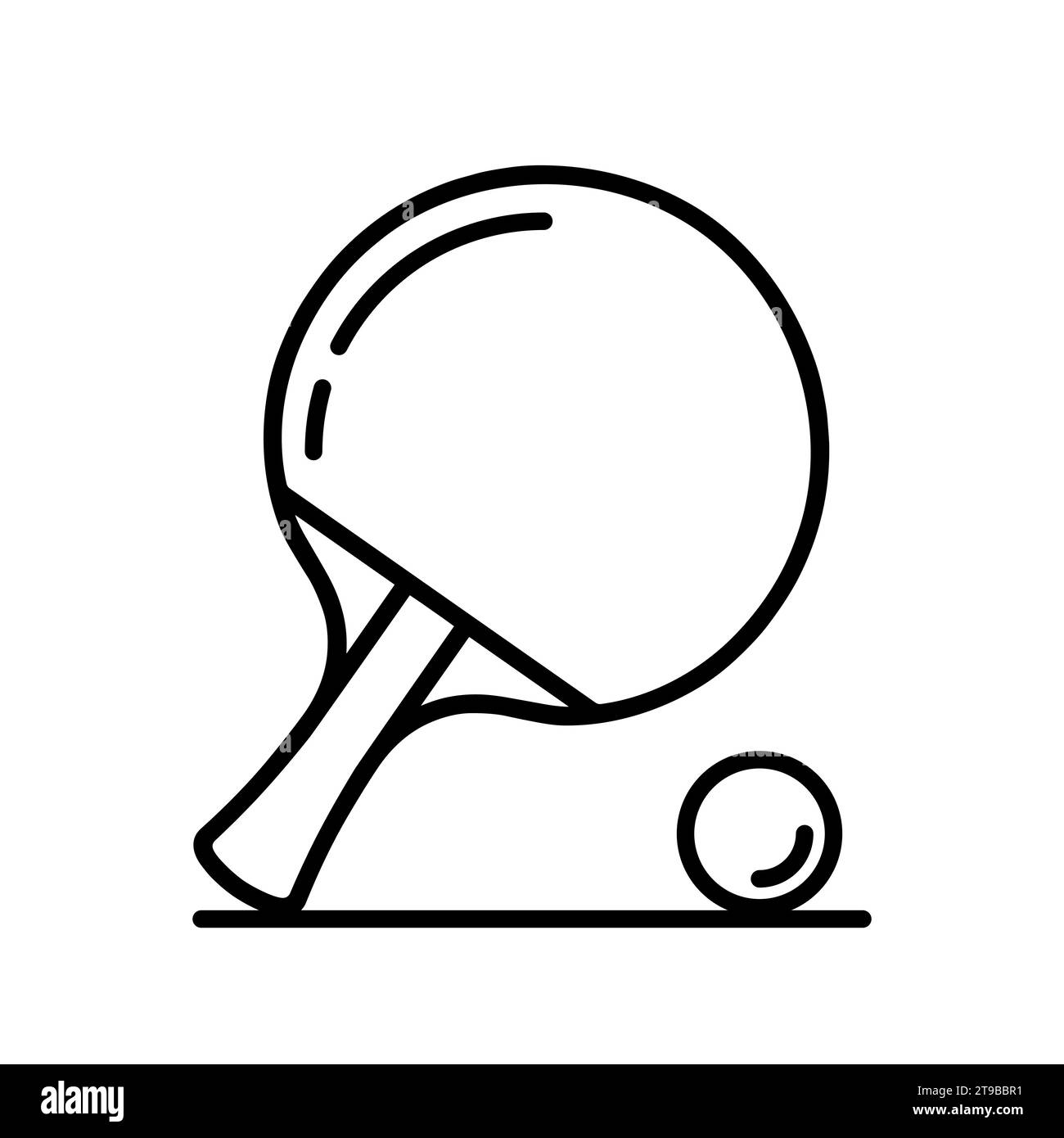 Ping pong glyph icon. Rackets for table tennis. Black silhouette of a ...