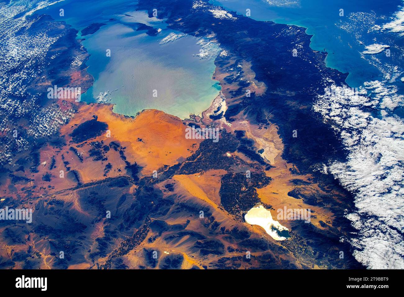 Beauty in nature. Planet Earth feature or detail. Aerial view from the ...