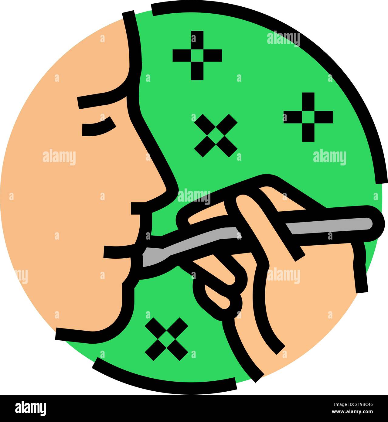 Male chef tasting food Stock Vector Images - Alamy