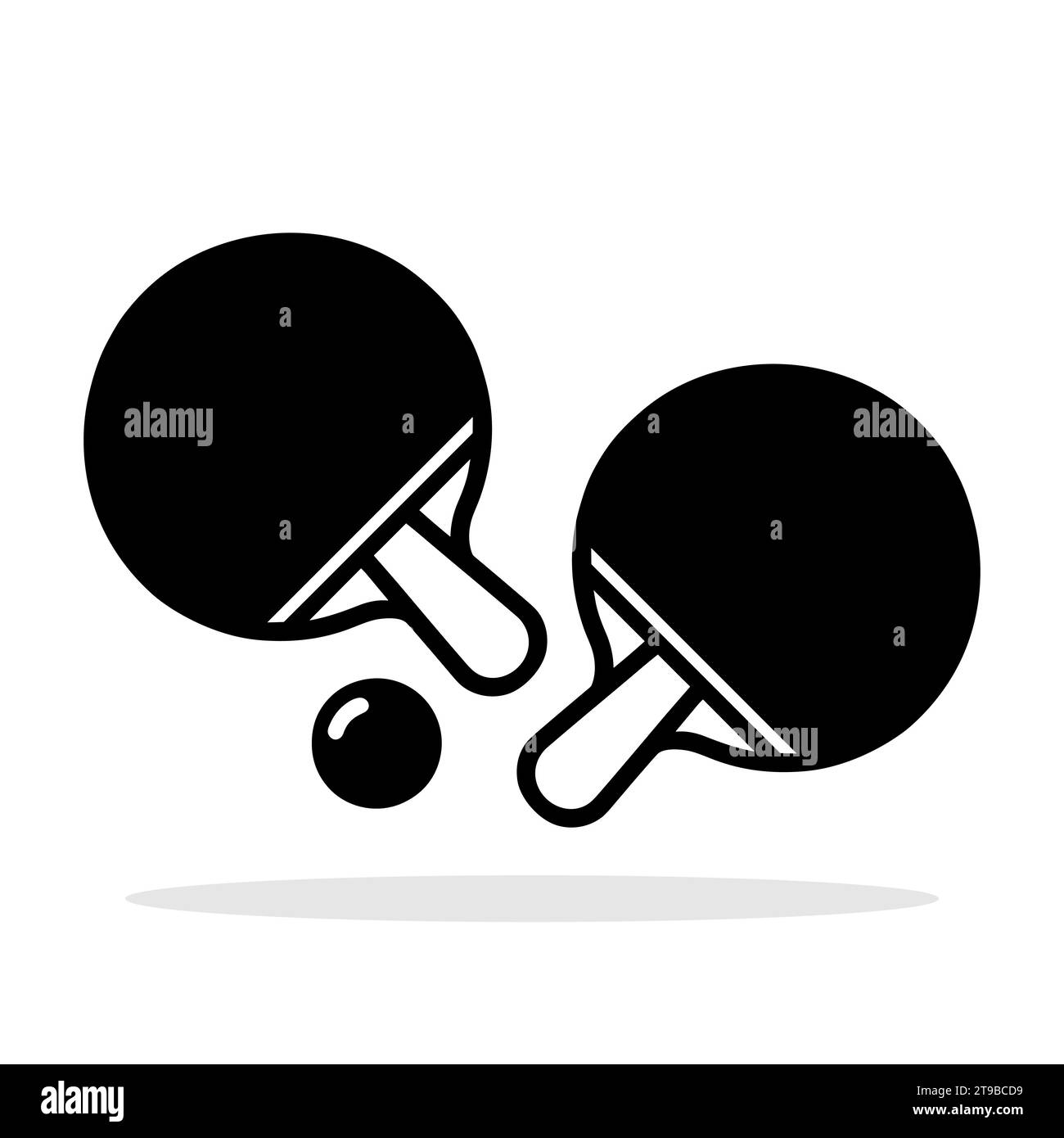 Table tennis championship logo Black and White Stock Photos & Images ...