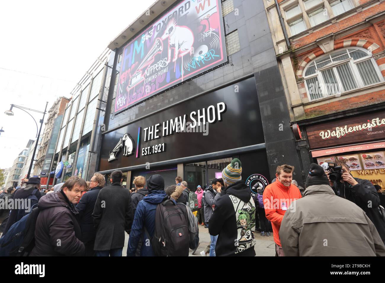 London, UK 24th November 2023. HMV has reopened it's iconic flagship ...