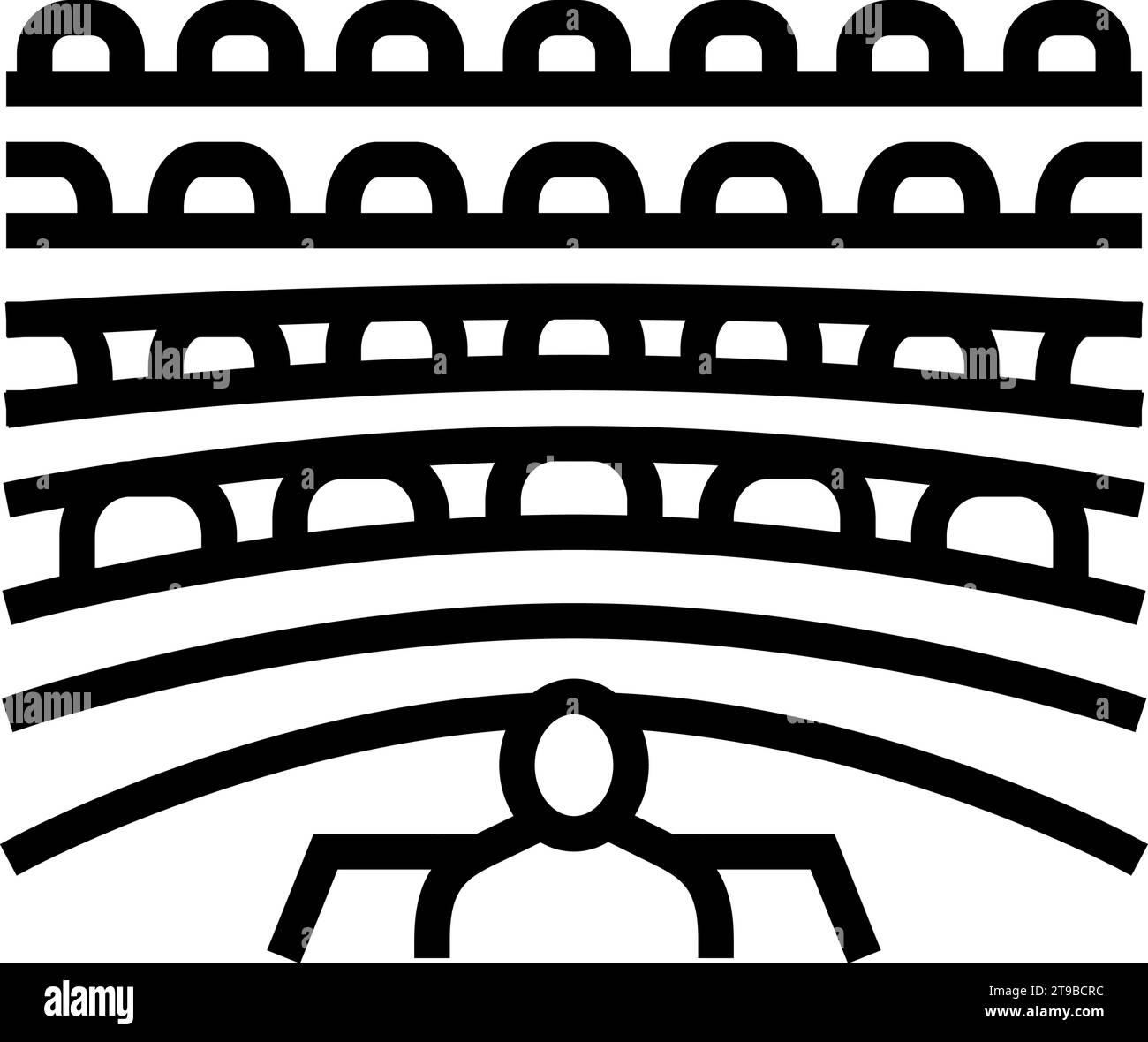 lecture hall college teacher line icon vector illustration Stock Vector ...