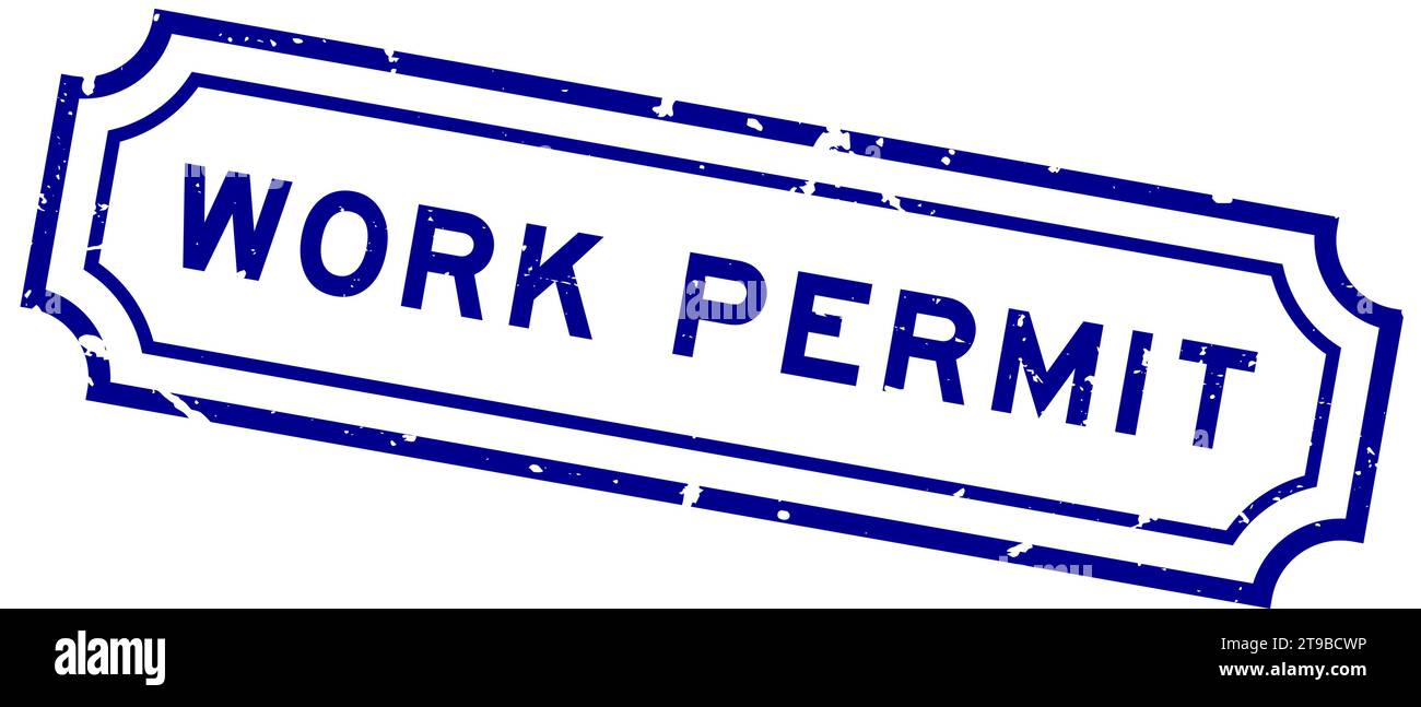 Work permit process Stock Vector Images - Alamy