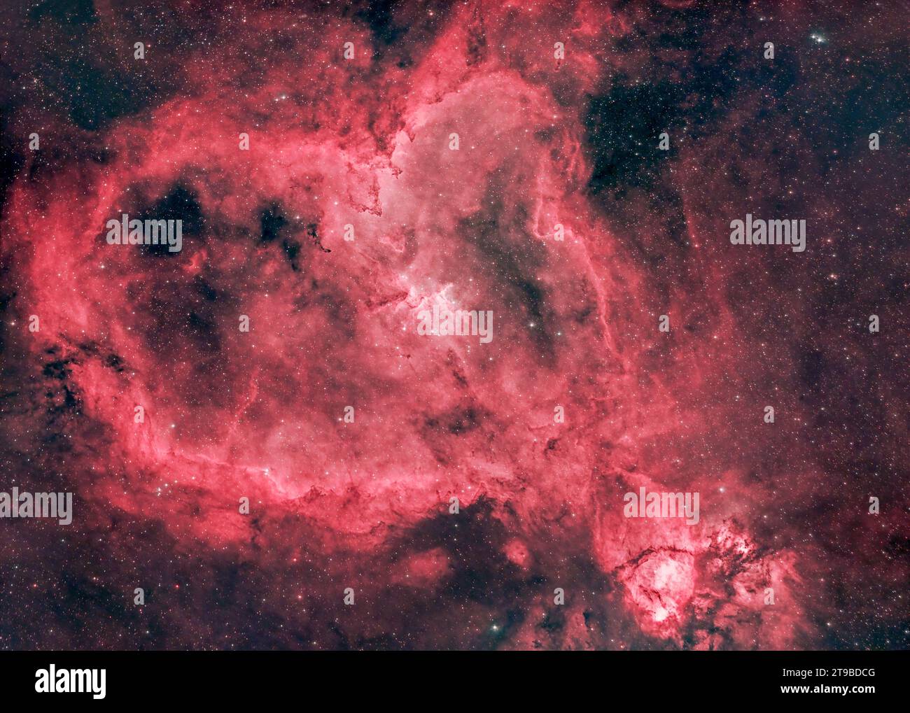 Closeup of Heart Nebula (IC 1805 Stock Photo - Alamy