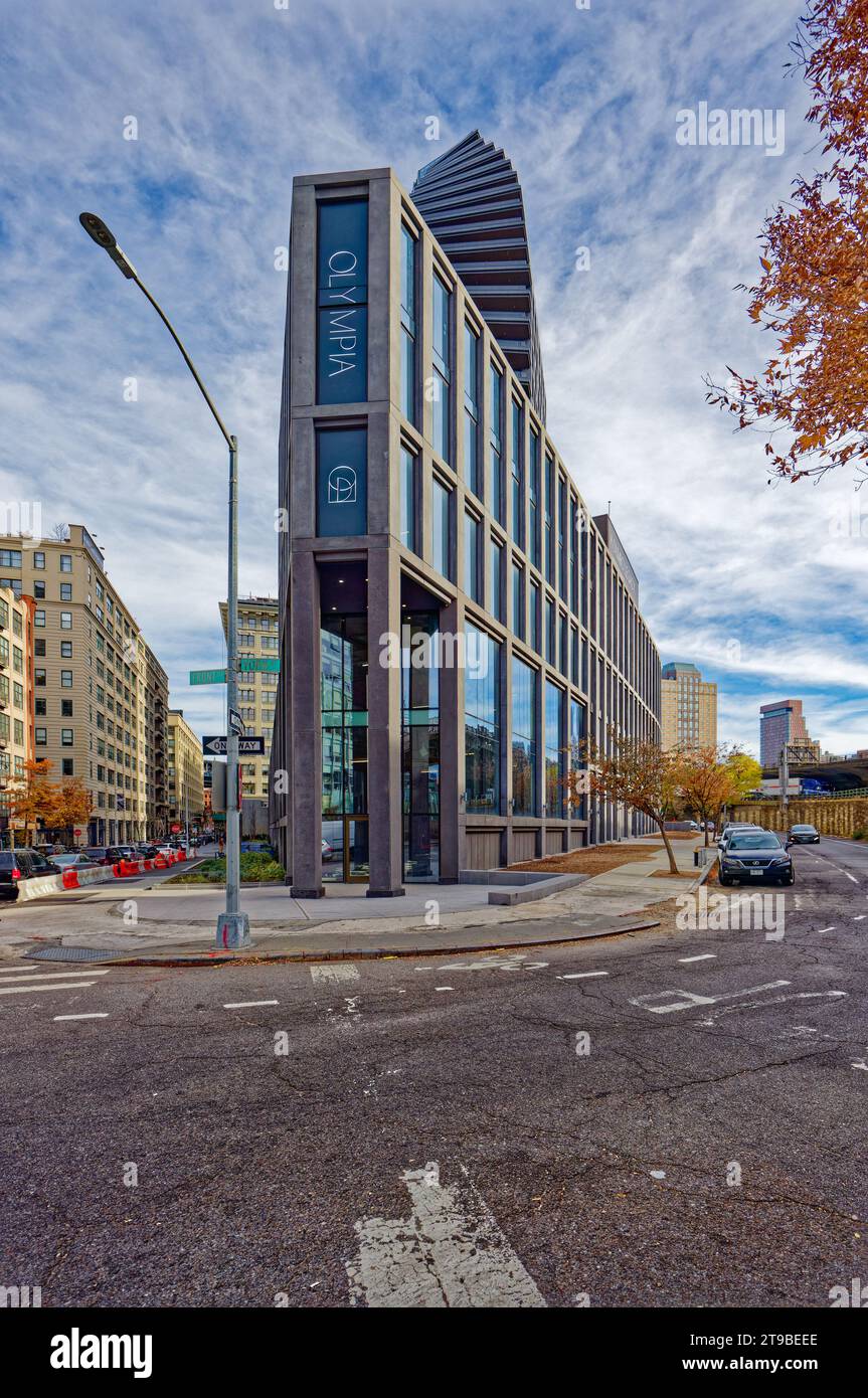 Olympia DUMBO is a 33-story sail-shaped glass and steel mixed-use condo ...