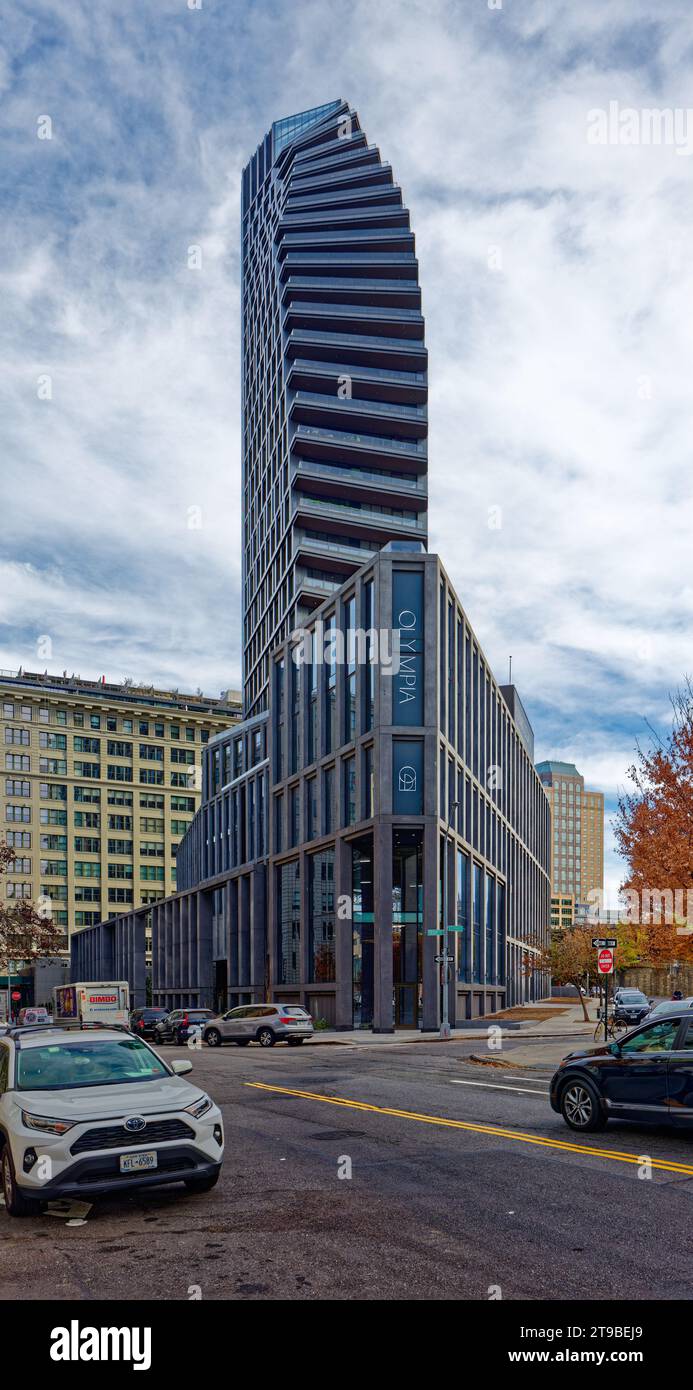 Olympia DUMBO is a 33-story sail-shaped glass and steel mixed-use condo ...