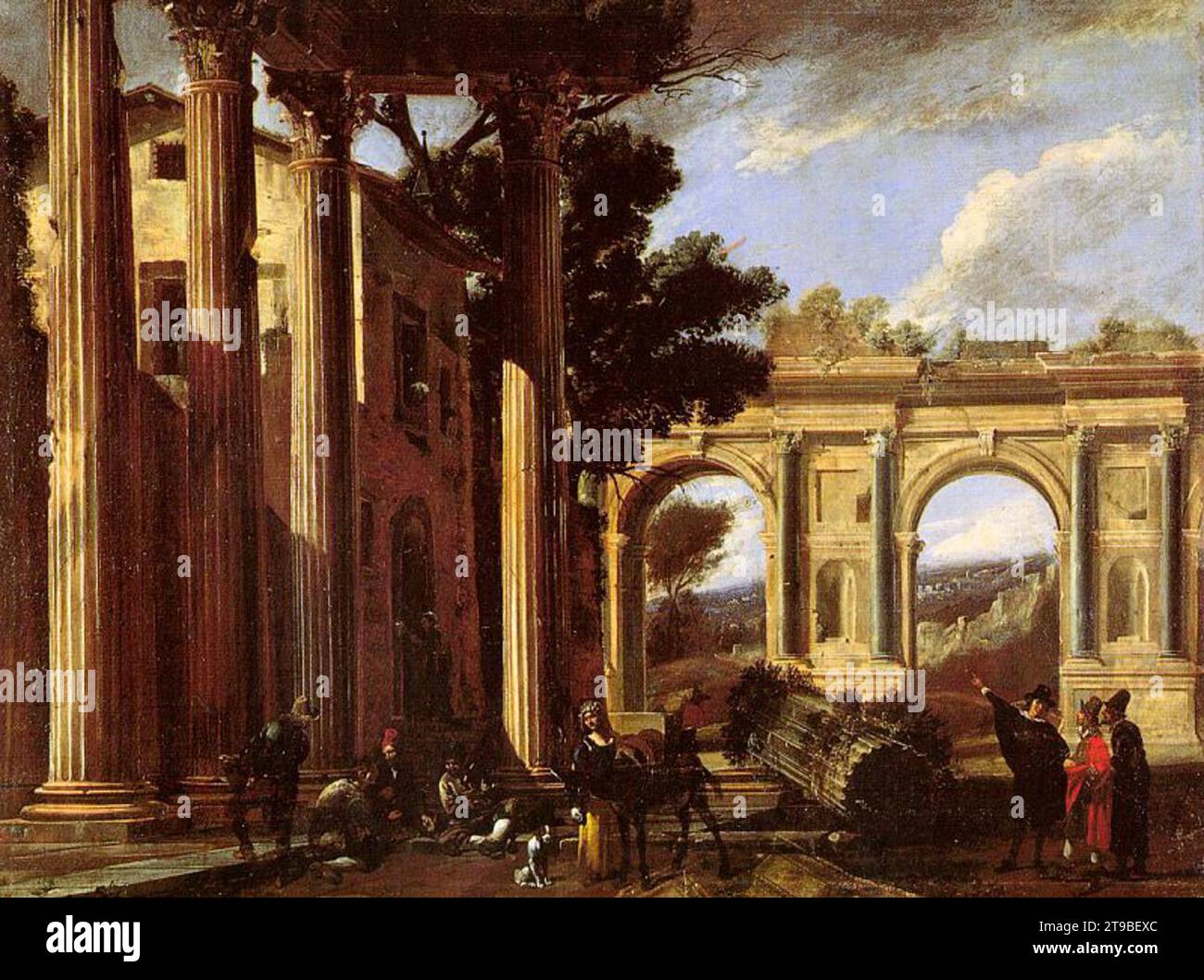 Architectural View 1627 by Viviano Codazzi Stock Photo - Alamy