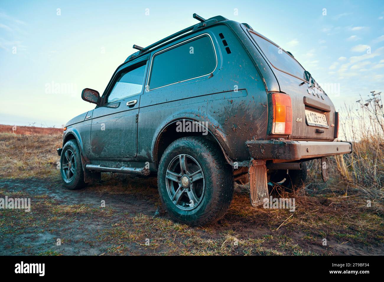 Ryazan, Russia - November 15, 2023: Russian SUV Lada Niva 4x4 with ...