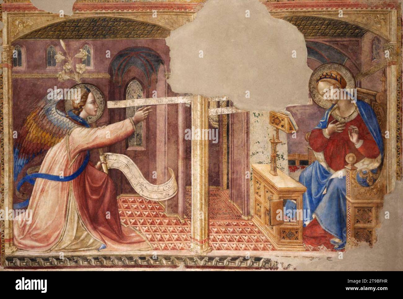 The Annunciation 1390s by Cola Di Petruccioli Stock Photo - Alamy