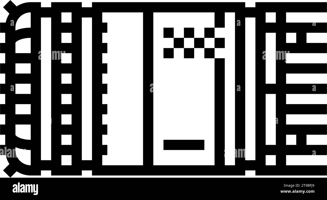 tunnel boring construction vehicle line icon vector illustration Stock ...