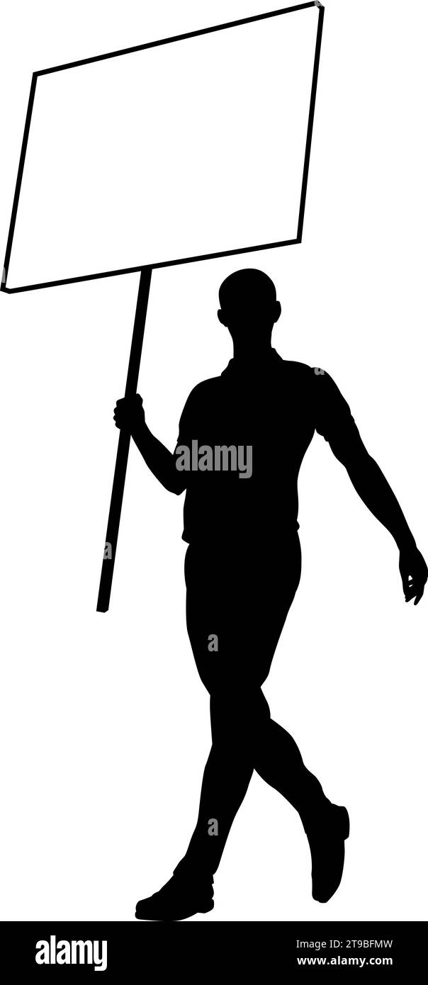 Civil rights protest picketing Stock Vector Images - Alamy