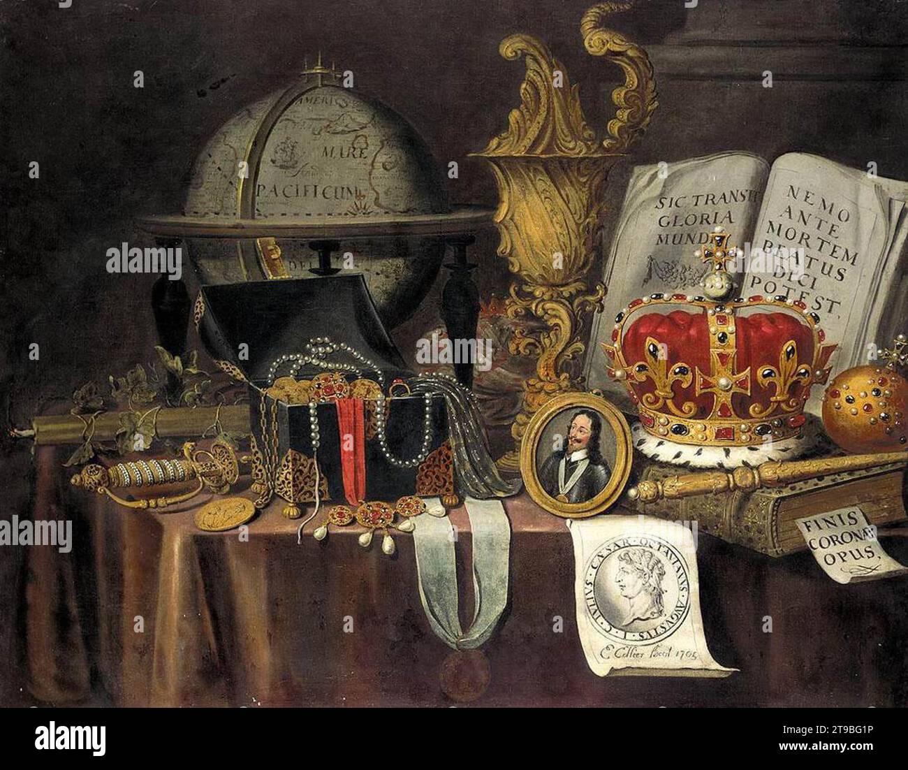 Vanitas Still-Life 1705 by Edwart Collier Stock Photo - Alamy