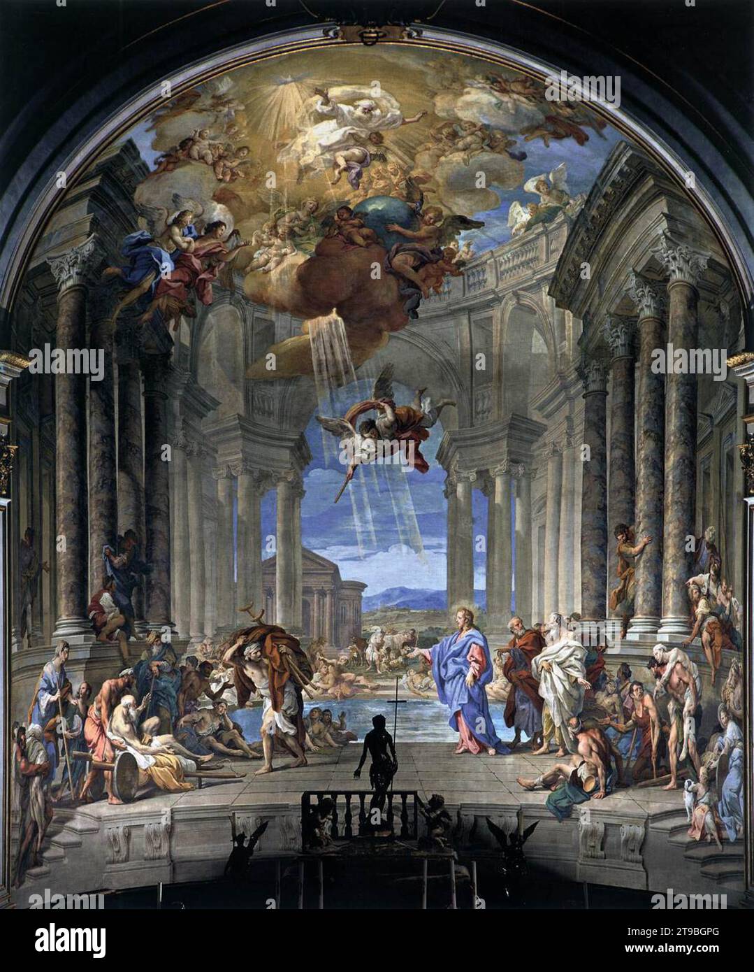 The healing of the cripple at the pool of bethesda hi-res stock ...