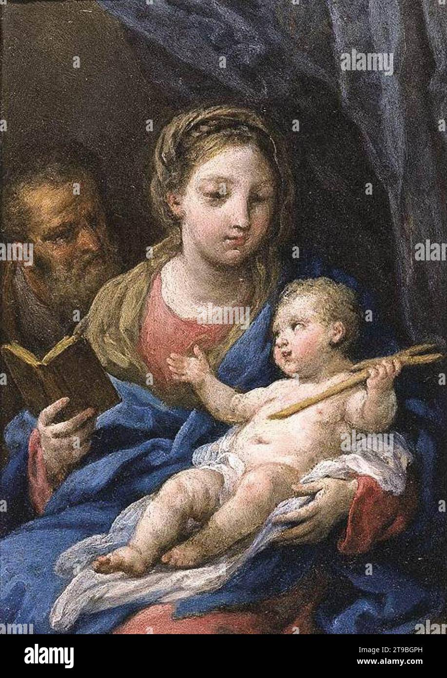 The Holy Family - by Sebastiano Conca Stock Photo - Alamy
