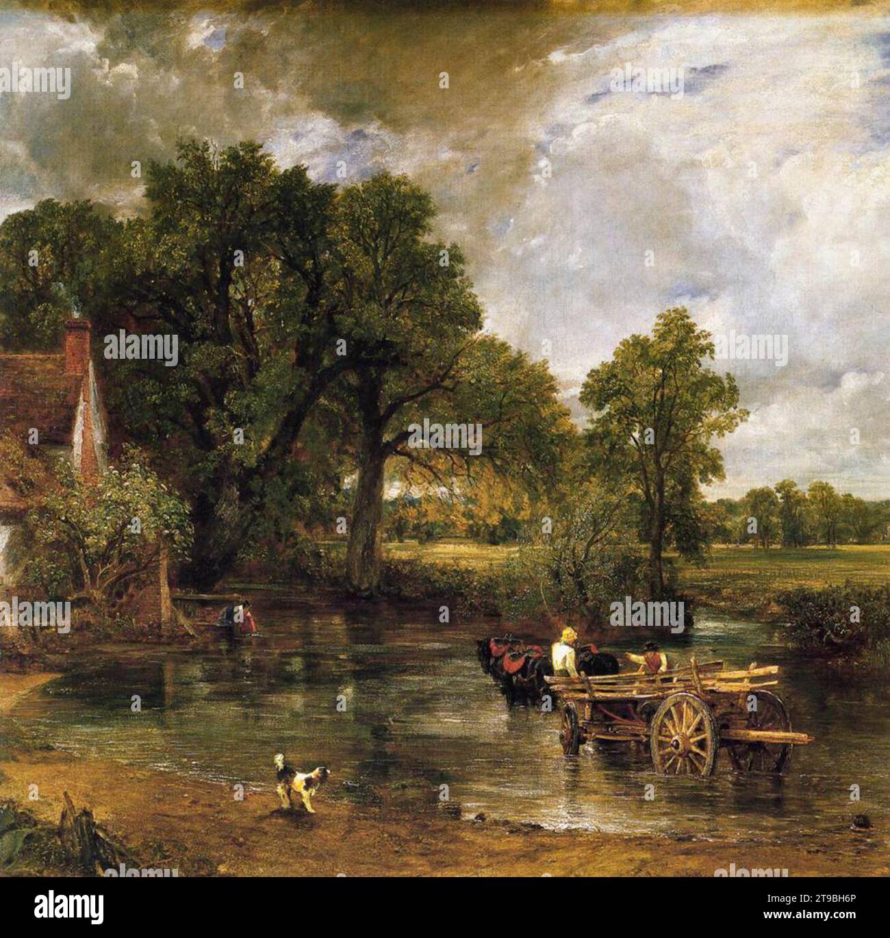 The Hay Wain (detail) 1821 by John Constable Stock Photo - Alamy