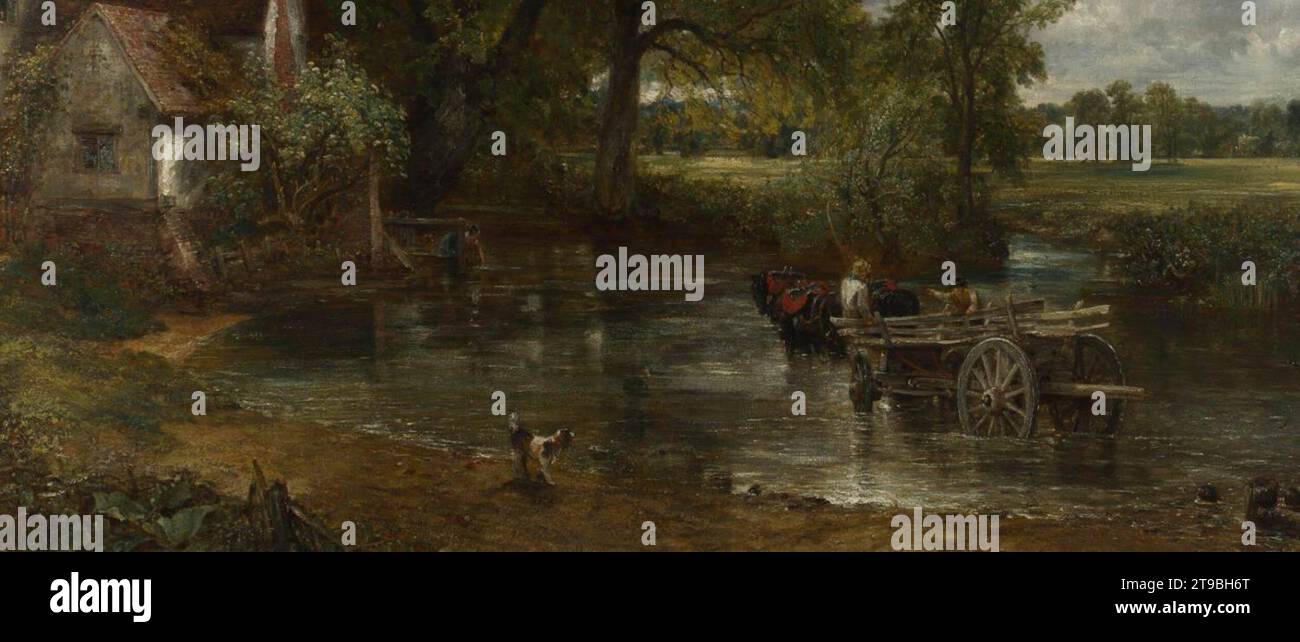 The Hay Wain (detail) 1821 by John Constable Stock Photo - Alamy