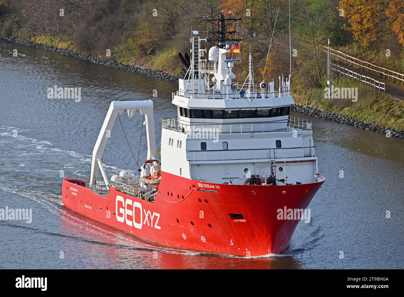 Offshore Support Ship GEO OCEAN VII at the Kiel Canal Stock Photo - Alamy