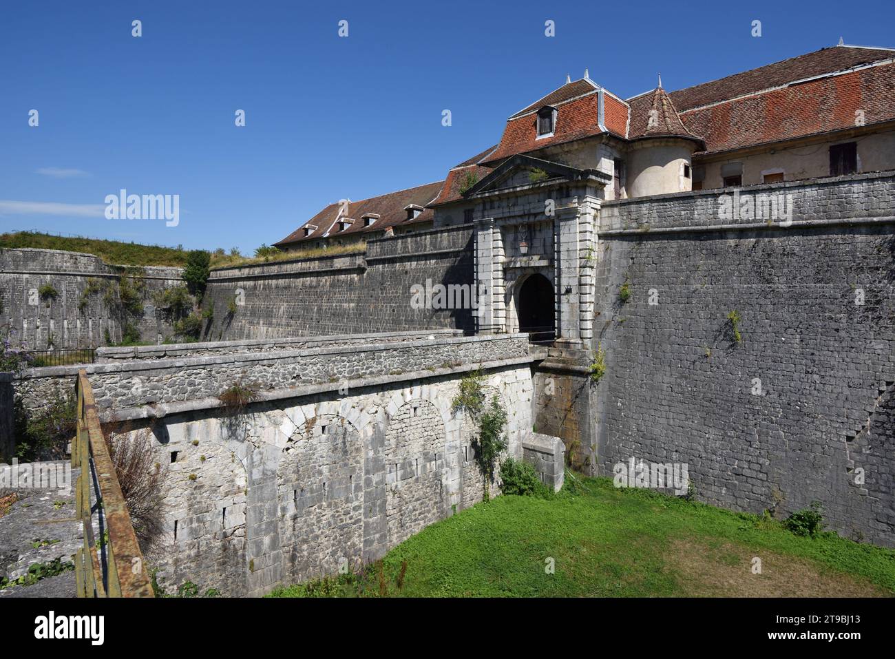 Main Entrance, Bridge, Ditch & Moat of Fort Barraux (1597), a medieval ...