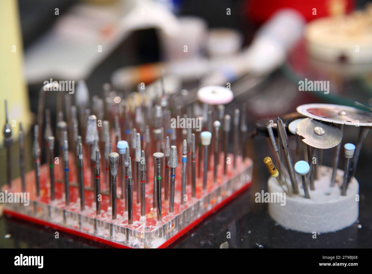 Fabrication of dental crowns and dentures made of ceramic. Scanning of ...