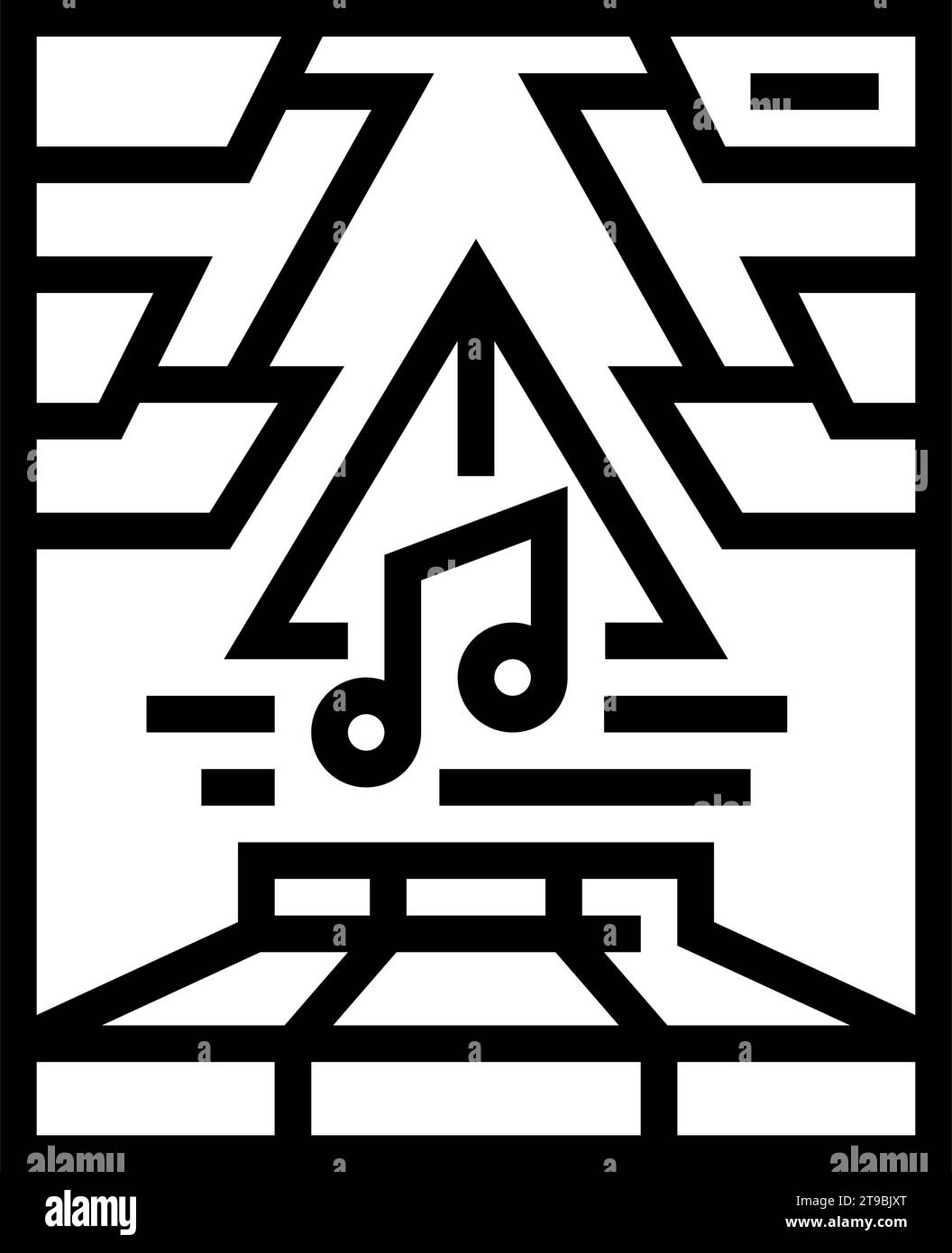 Modern neon house outline Stock Vector Images - Alamy