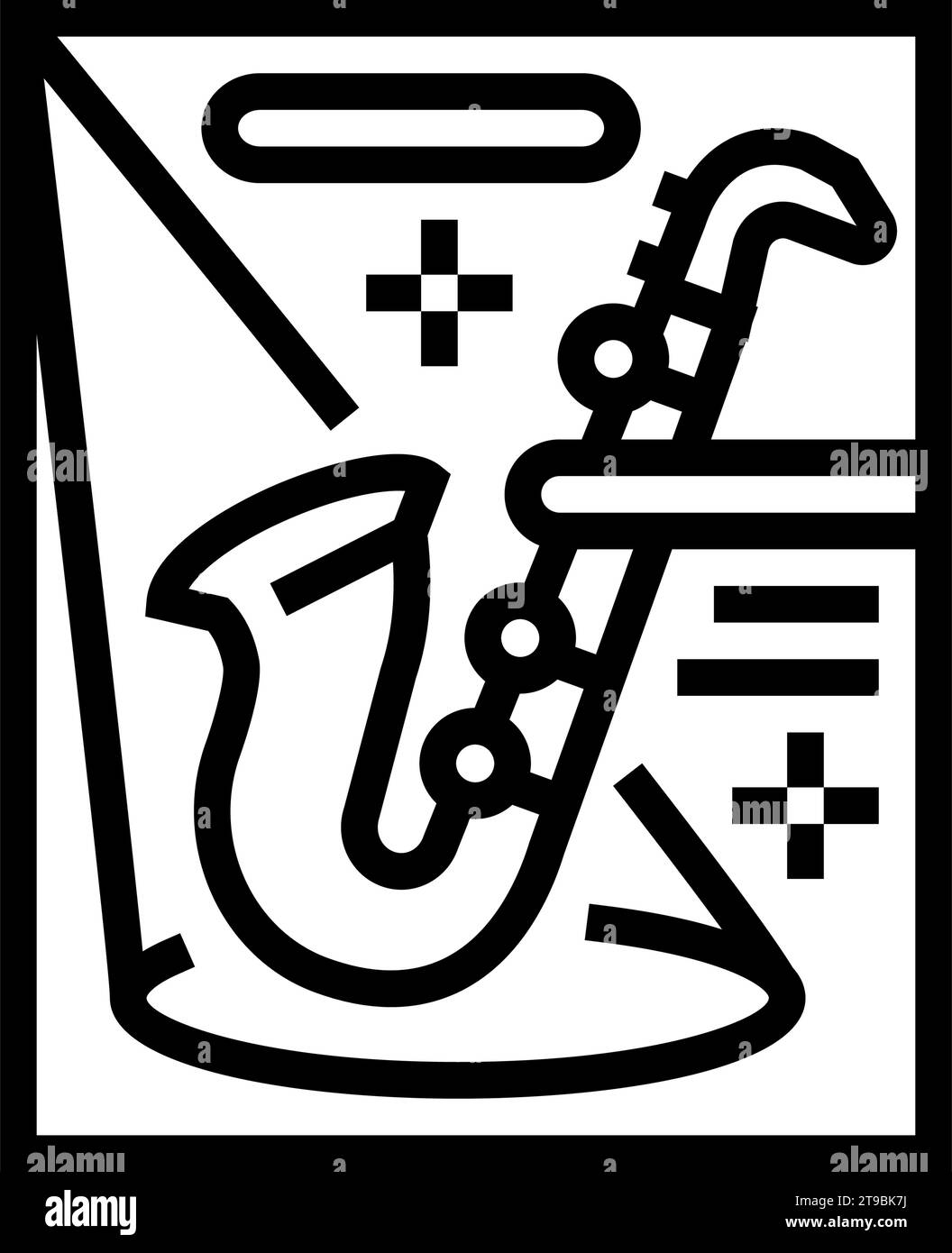 jazz disco party line icon vector illustration Stock Vector Image & Art ...