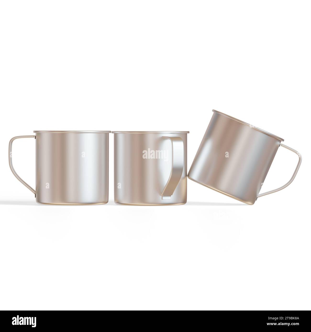 Mugs isolated on white background. Solid or white color Cup High ...