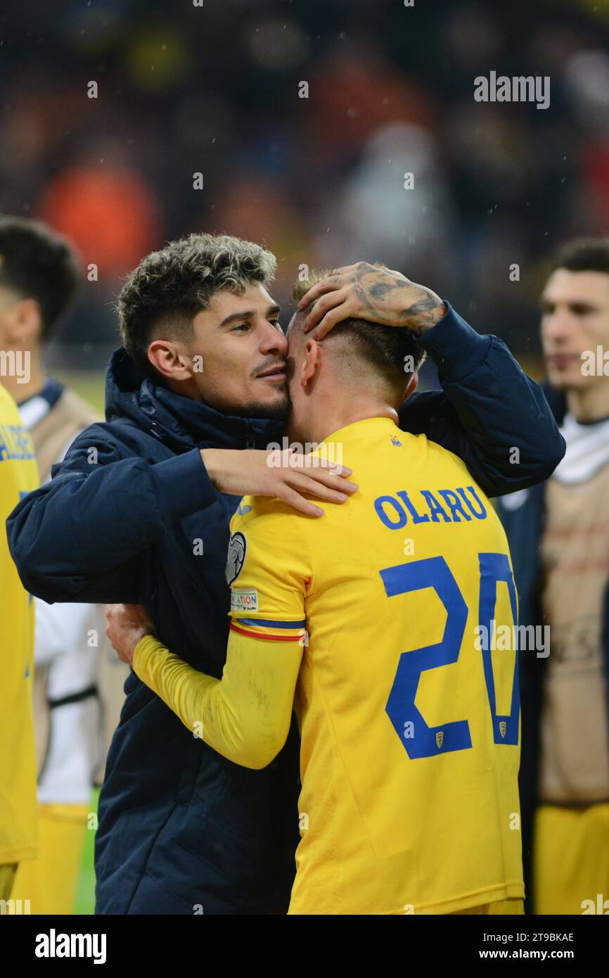 Euro 2024 qualification game Romania X Switzerland 23.11.2023 ...