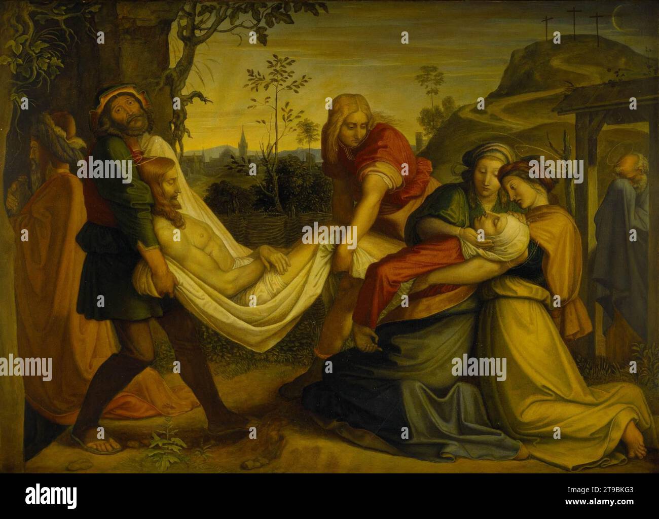 The Entombment of Christ 1816-25 by Peter Cornelius Stock Photo - Alamy