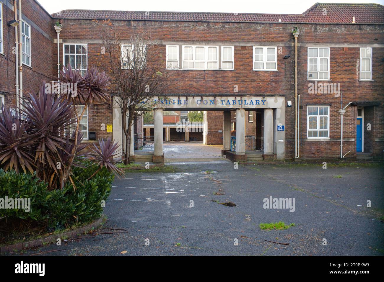 The former Cosham police station which is now empty and unused Stock ...
