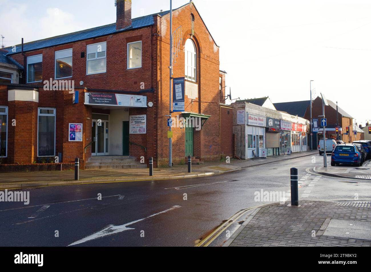 Cosham Social Club in Waite Street Stock Photo - Alamy