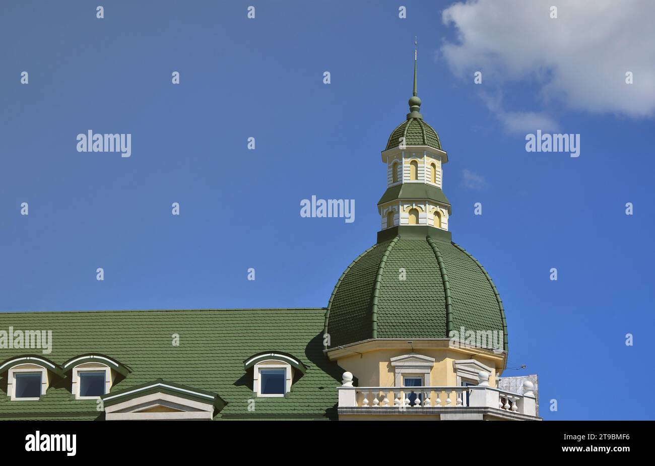 Completed perfect high-quality roofing work from metal roofing. The ...